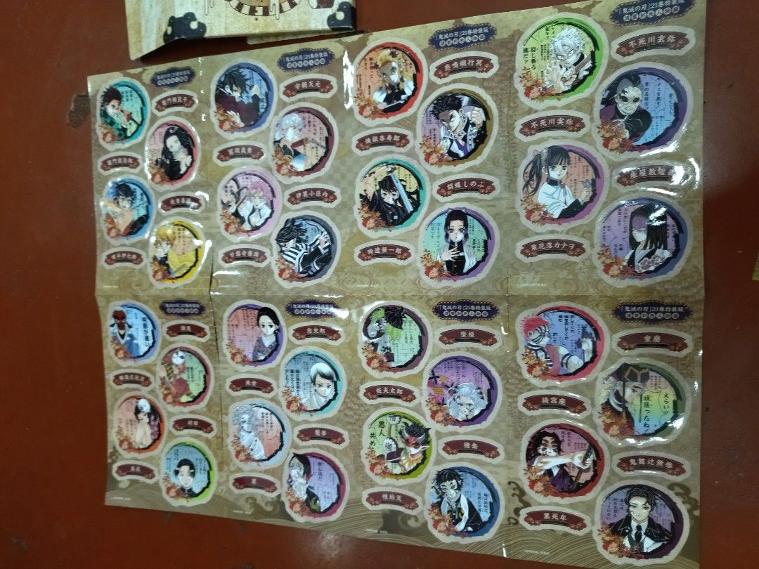 Demon slayer post card & stiker, Hobbies & Toys, Toys & Games on Carousell
