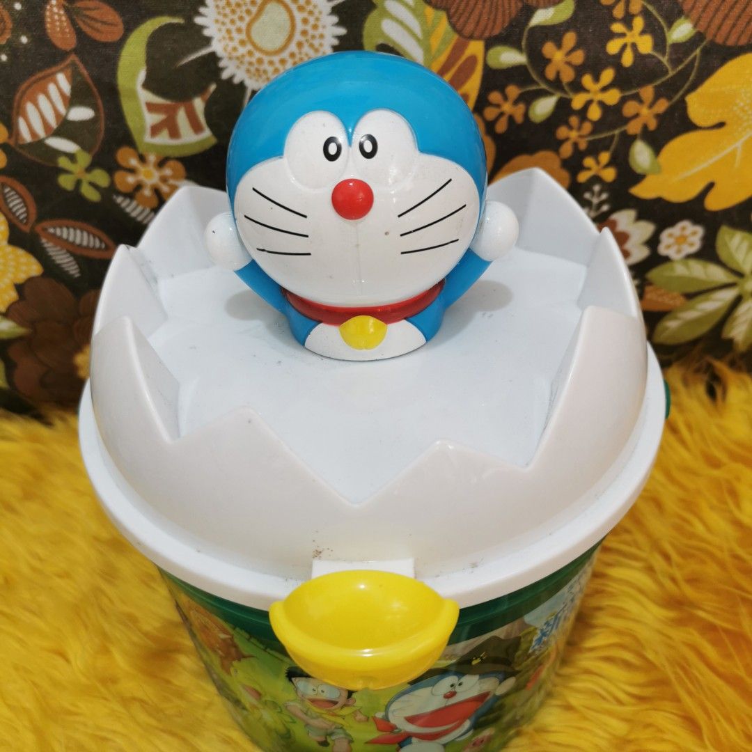 Doraemon popcorn/food storage on Carousell
