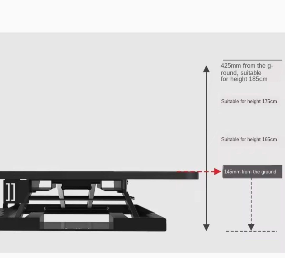 Ecolus Ergonomic Standing Desk Adjustable Computer Table, Furniture ...