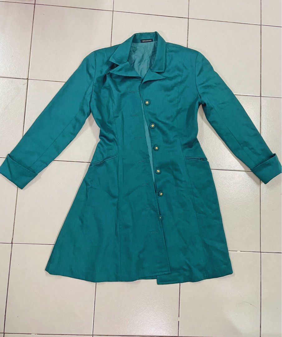 Emerald long coat kot labuh muslimah, Women's Fashion, Coats, Jackets ...