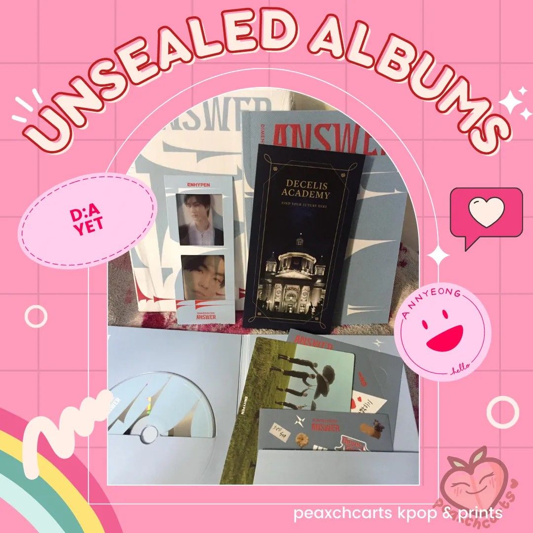 ENHYPEN UNSEALED ALBUM, Hobbies & Toys, Memorabilia & Collectibles, K ...