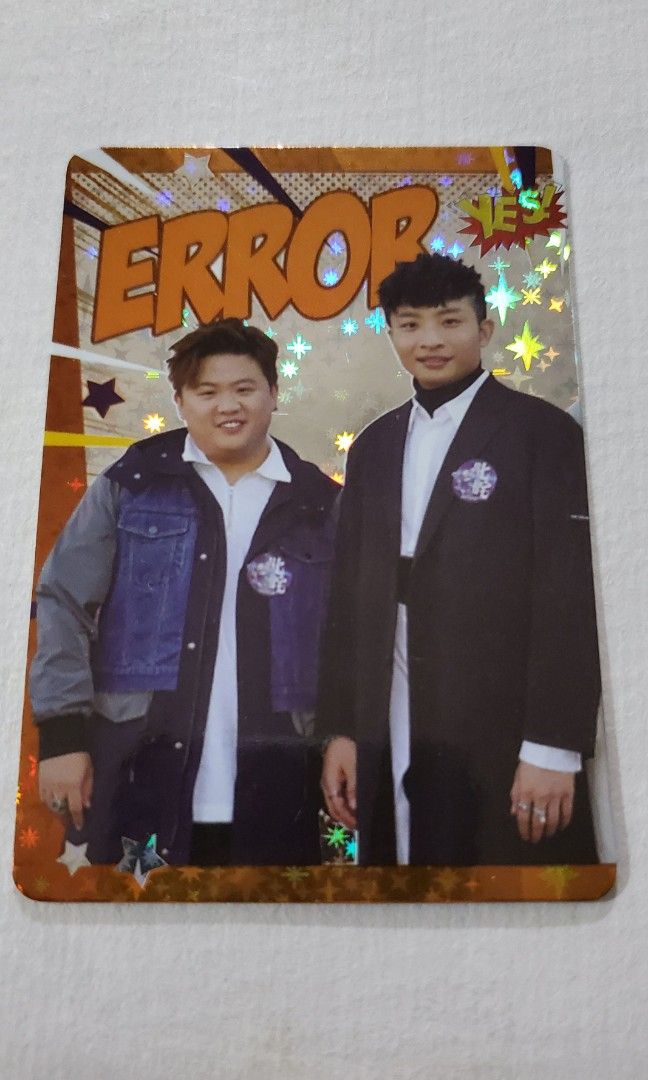 Error 肥仔亞Dee 閃Yescard, 興趣及遊戲, 收藏品及紀念品, 明星周邊 - Carousell