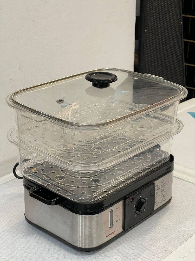 EUROPACE EFS2121W 2-TIER LARGE FOOD STEAMER (12L), TV & Home Appliances ...