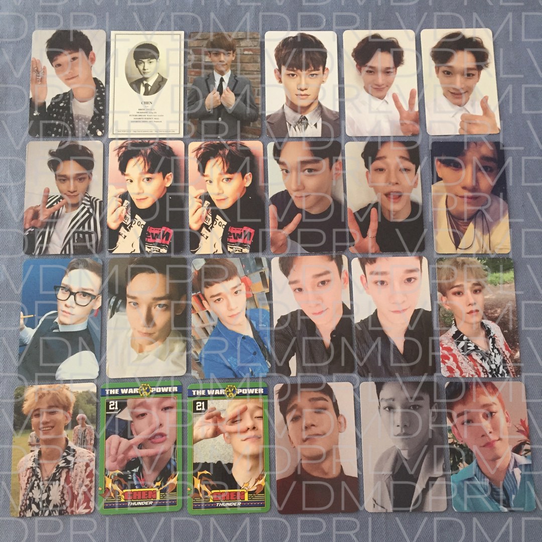 EXO ALBUM PHOTOCARD - CHEN - MAMA XOXO GROWL EXODUS LOVE ME RIGHT RING FOR YOU LOTTO FOR LIFE ...