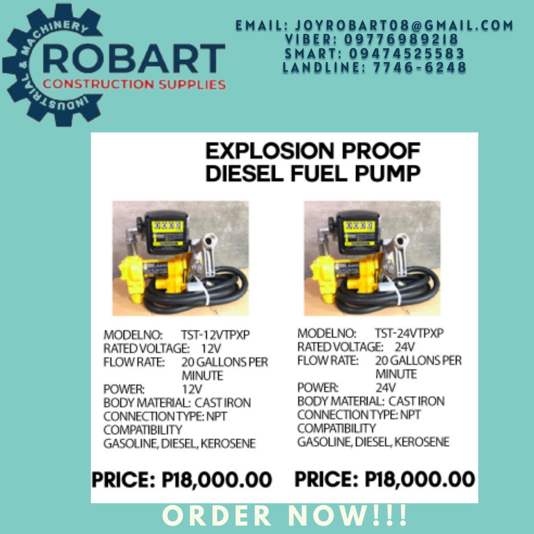 EXPLOSION PROOF DIESEL FUEL PUMP, Commercial & Industrial, Construction ...