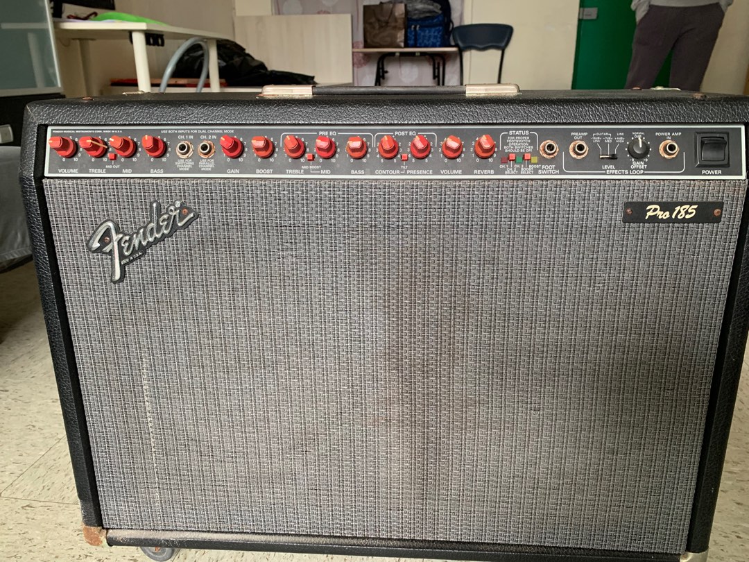 Fender Pro-185 guitar amp, 興趣及遊戲, 音樂樂器 & 配件, 樂器 - Carousell