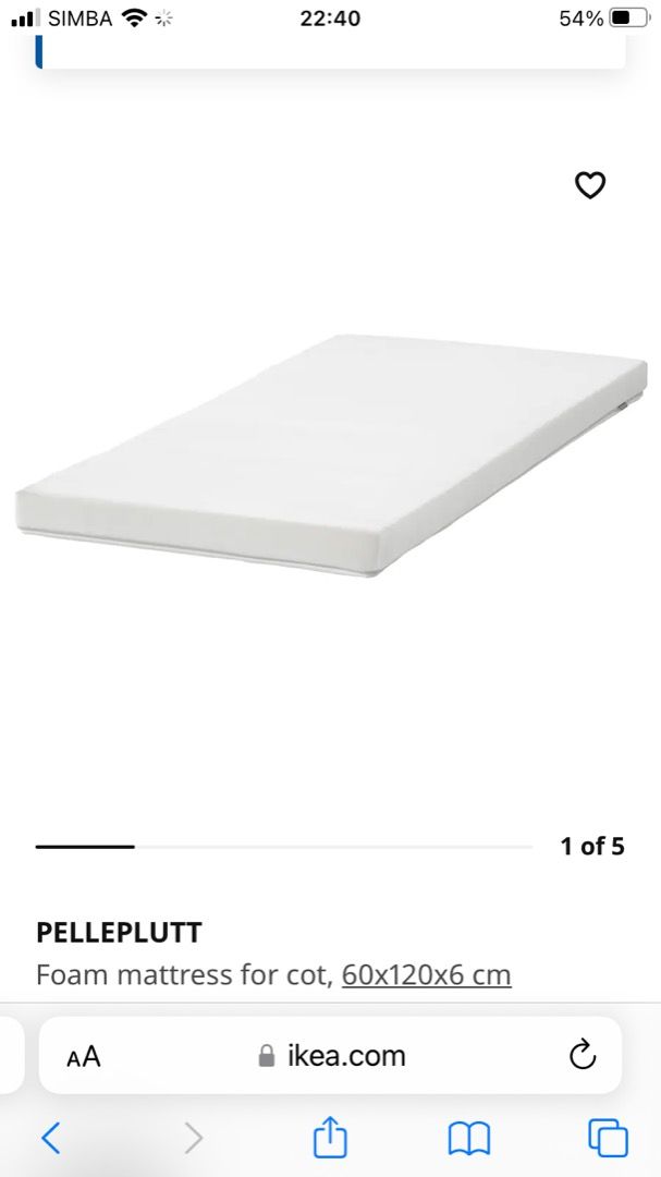 Foam cot mattress, Babies & Kids, Baby Nursery & Kids Furniture, Cots ...