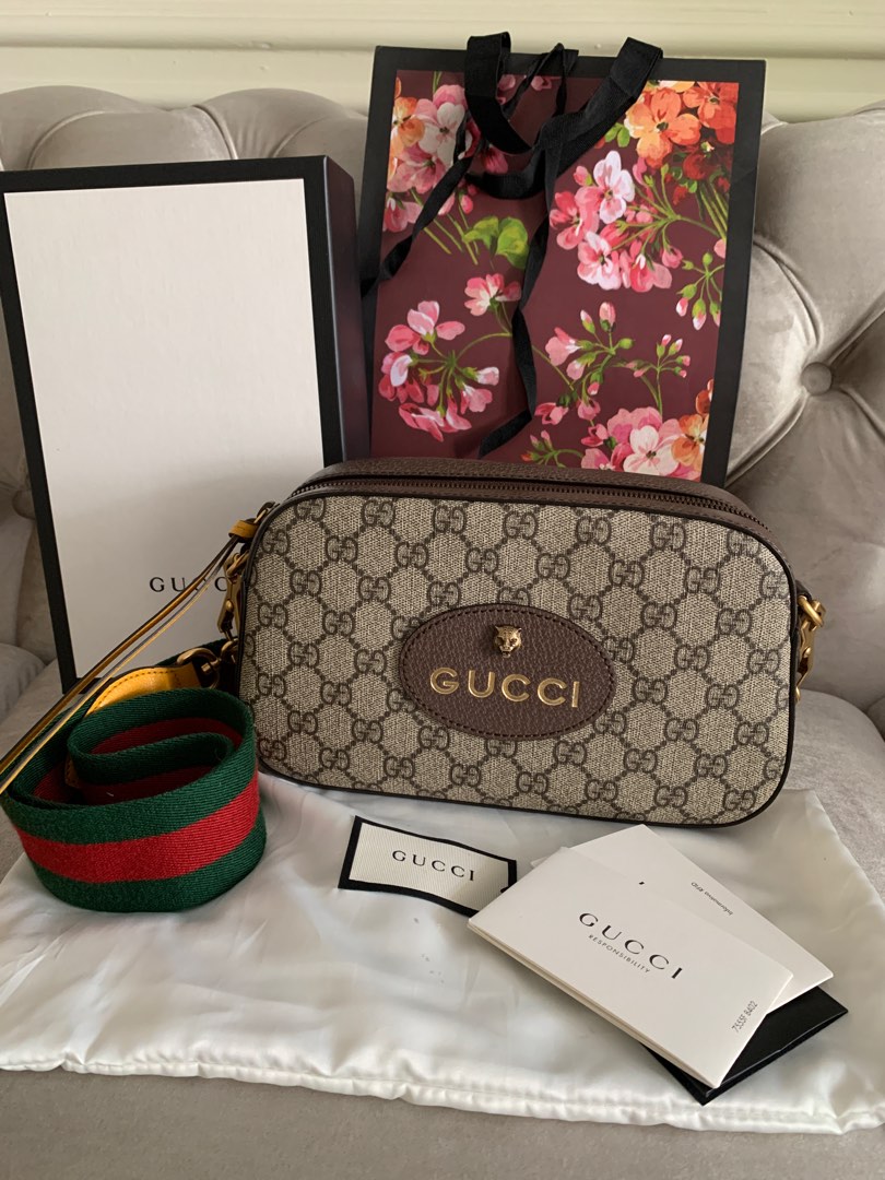 GUCCI GG sling camera bag authentic, Barang Mewah, Tas & Dompet di ...