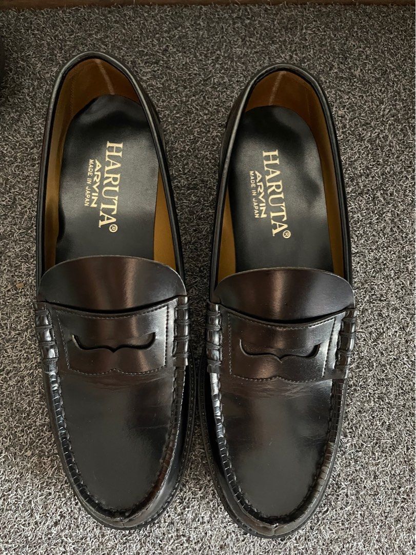 Haruta Classic Black Loafers Men, Men's Fashion, Footwear, Dress Shoes on Carousell