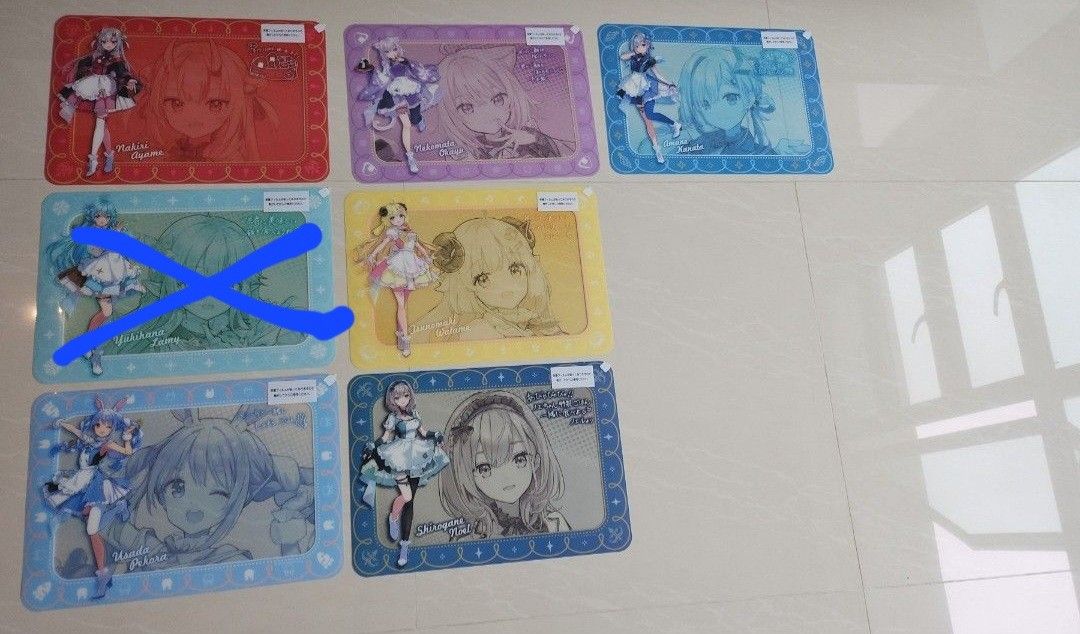 Hololive Kuji Holo Cooking Table Mats Nakiri Ayame Nekomata Okayu Amane ...