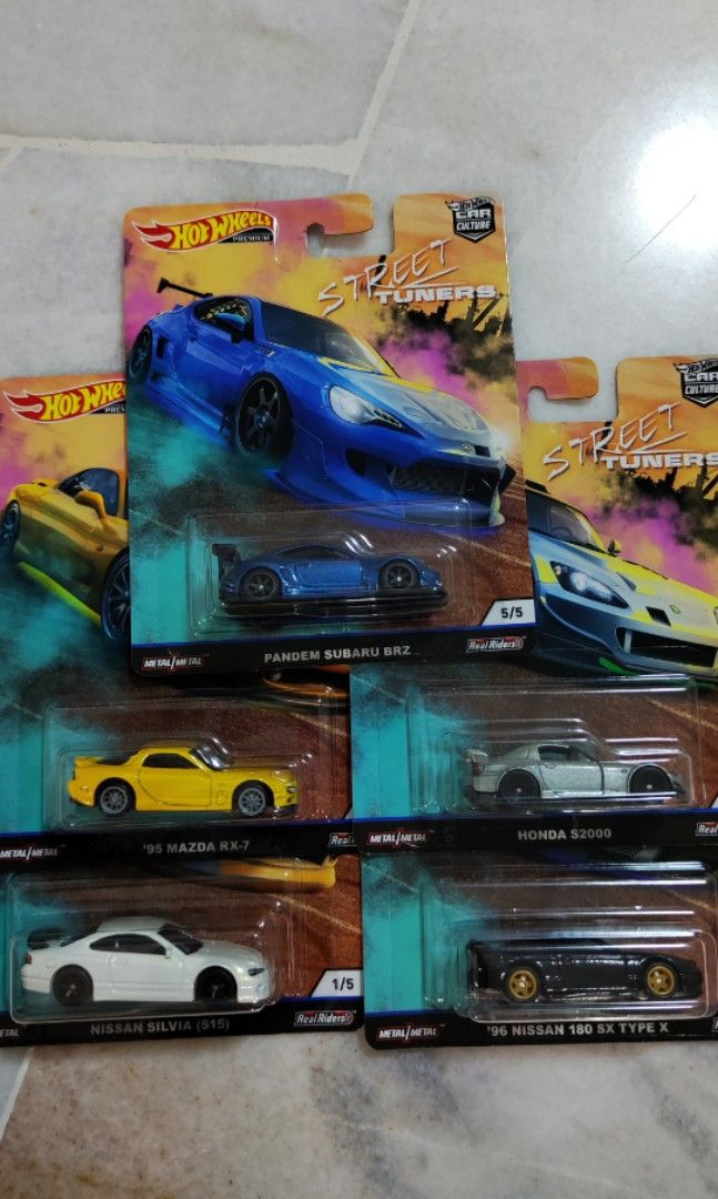 Hotwheels Car Culture Street Tuners Set Silvia, RX7, BRZ, S2000 ...