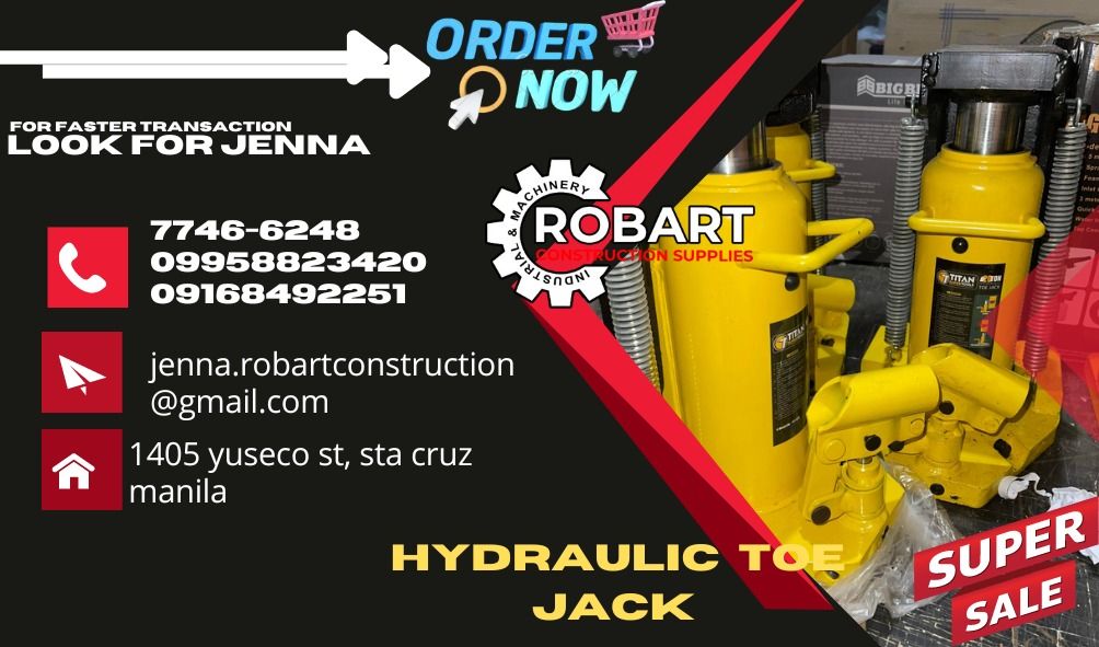 hydraulic toe lift, Commercial & Industrial, Construction Tools ...