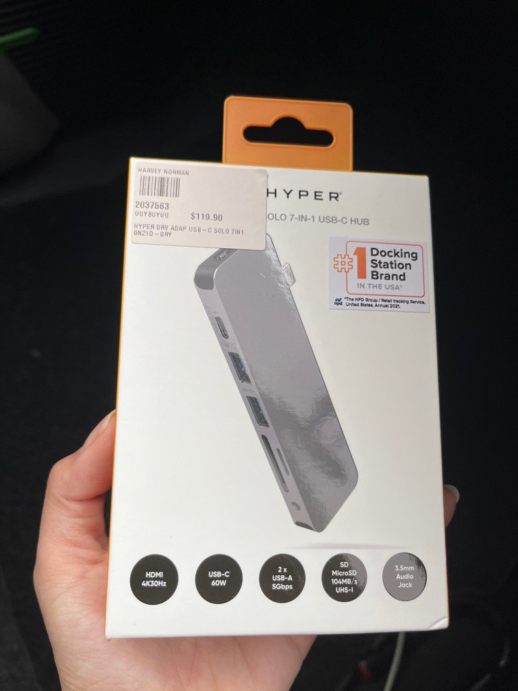hyperdrive solo 7-in-1 usb-c hub, Mobile Phones & Gadgets, Mobile & Gadget Accessories, Other ...