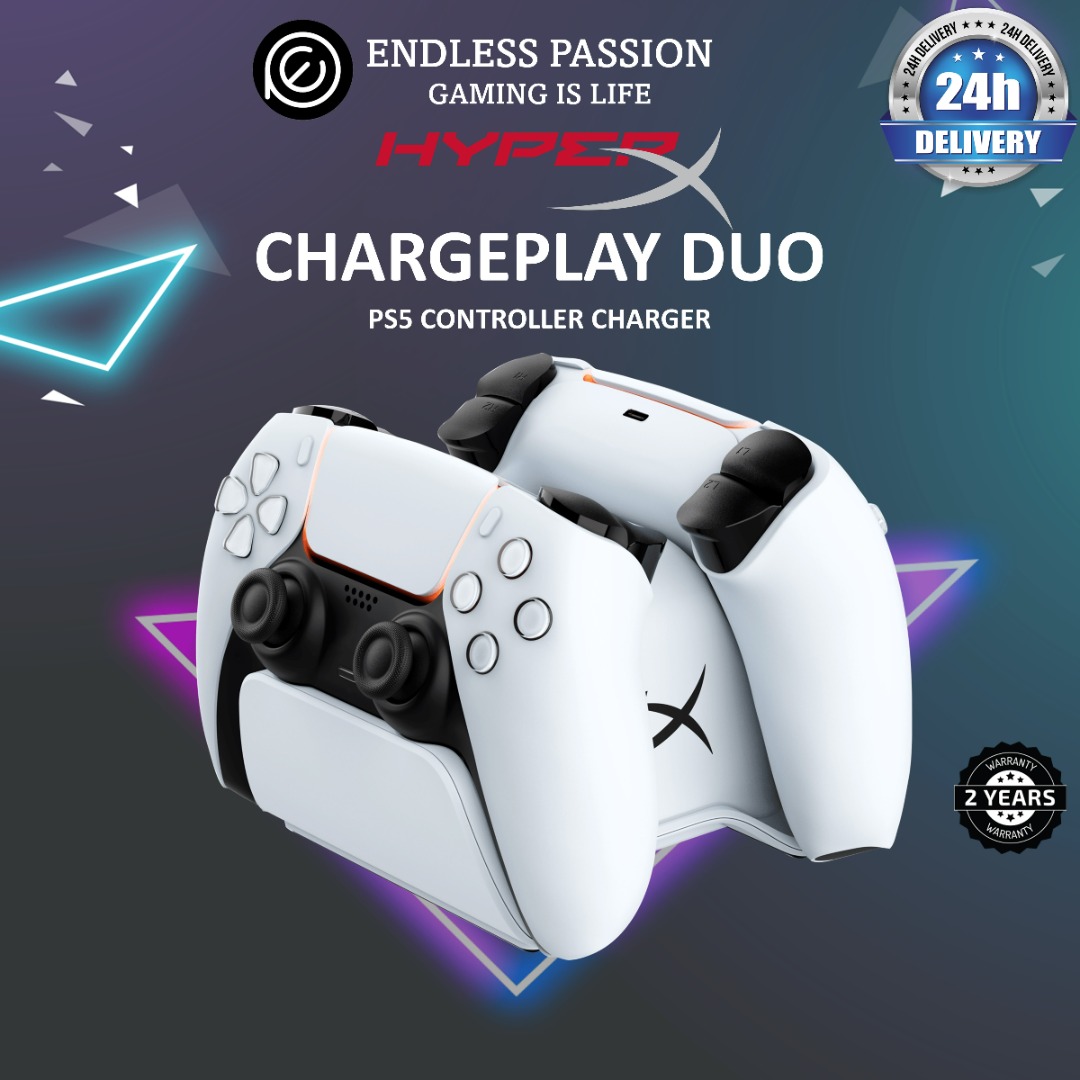 HyperX ChargePlay Duo (PS5), Video Gaming, Gaming Accessories, Controllers on Carousell