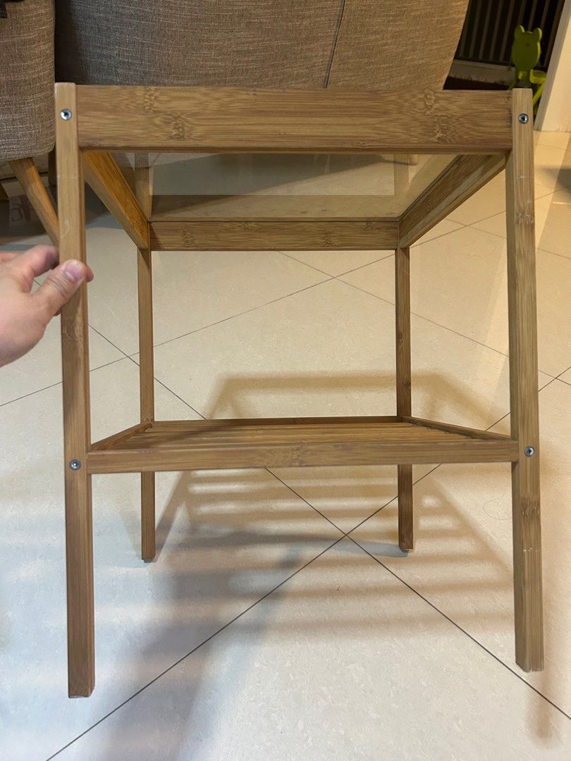 IKEA Nesna bedside table bamboo, Furniture & Home Living, Furniture ...