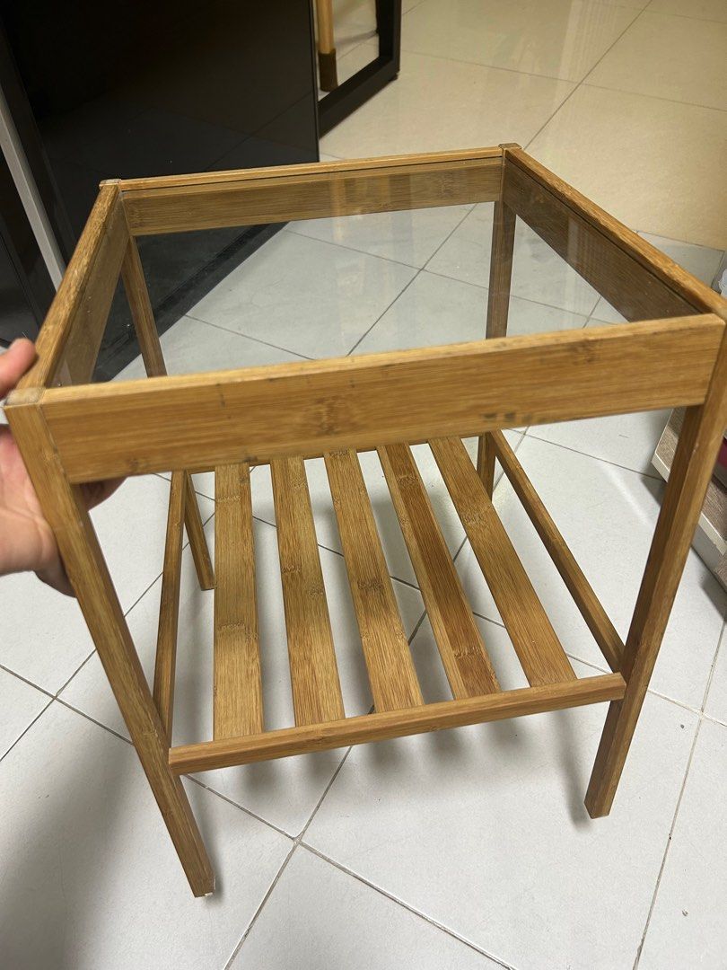 IKEA Nesna bedside table bamboo, Furniture & Home Living, Furniture ...