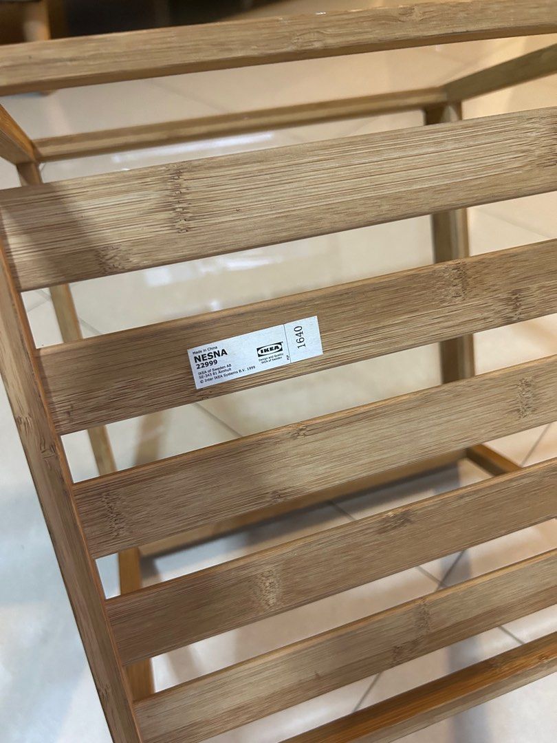 IKEA Nesna bedside table bamboo, Furniture & Home Living, Furniture ...