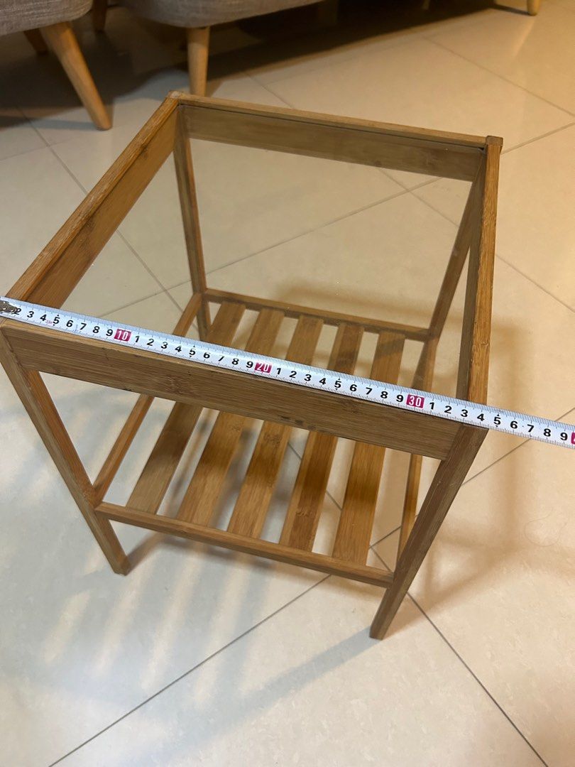 IKEA Nesna bedside table bamboo, Furniture & Home Living, Furniture ...