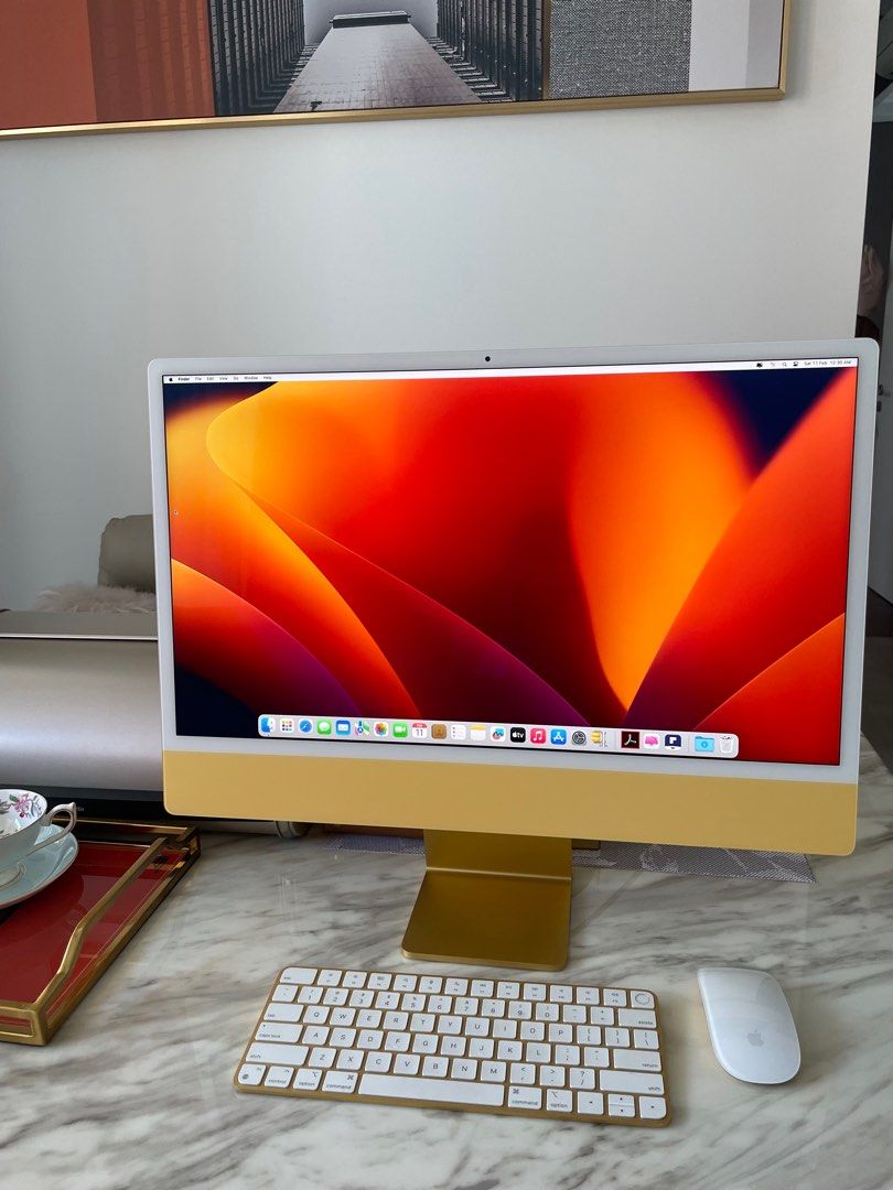 iMac 24 inch M1 8-Core CPU 8-Core GPU 512GB, Computers & Tech, Desktops ...