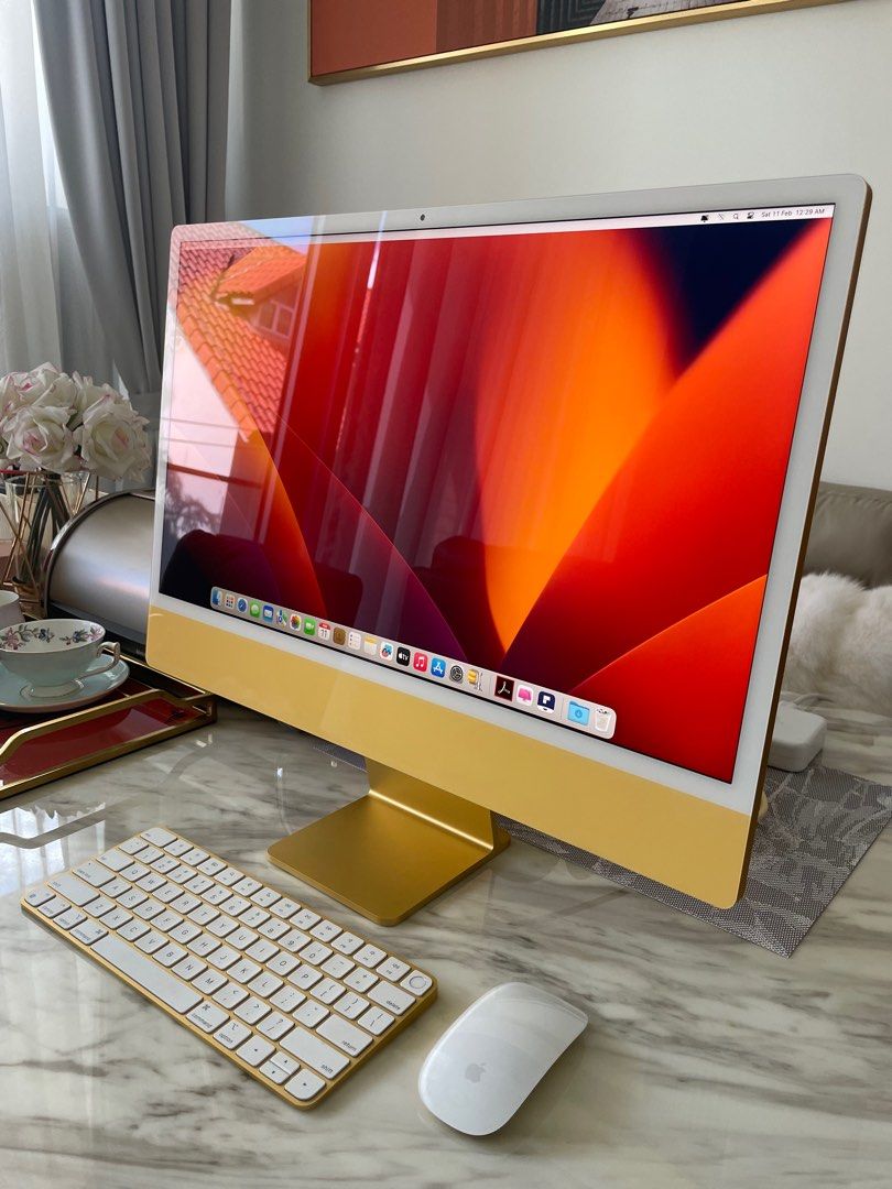 iMac 24 inch M1 8-Core CPU 8-Core GPU 512GB, Computers & Tech, Desktops ...