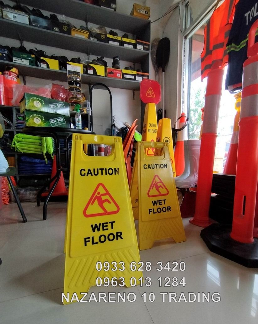 Industrial Caution Wet Floor Sign A Type, Commercial & Industrial ...