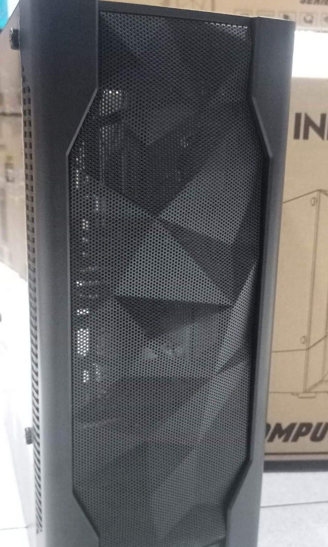 Inplay Meteor 03 ATX MicroATX Mini ITX Tempered Glass PC Case Black ...