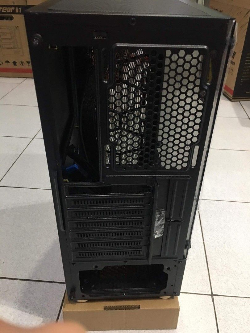 Inplay Meteor 03 ATX MicroATX Mini ITX Tempered Glass PC Case Black on ...