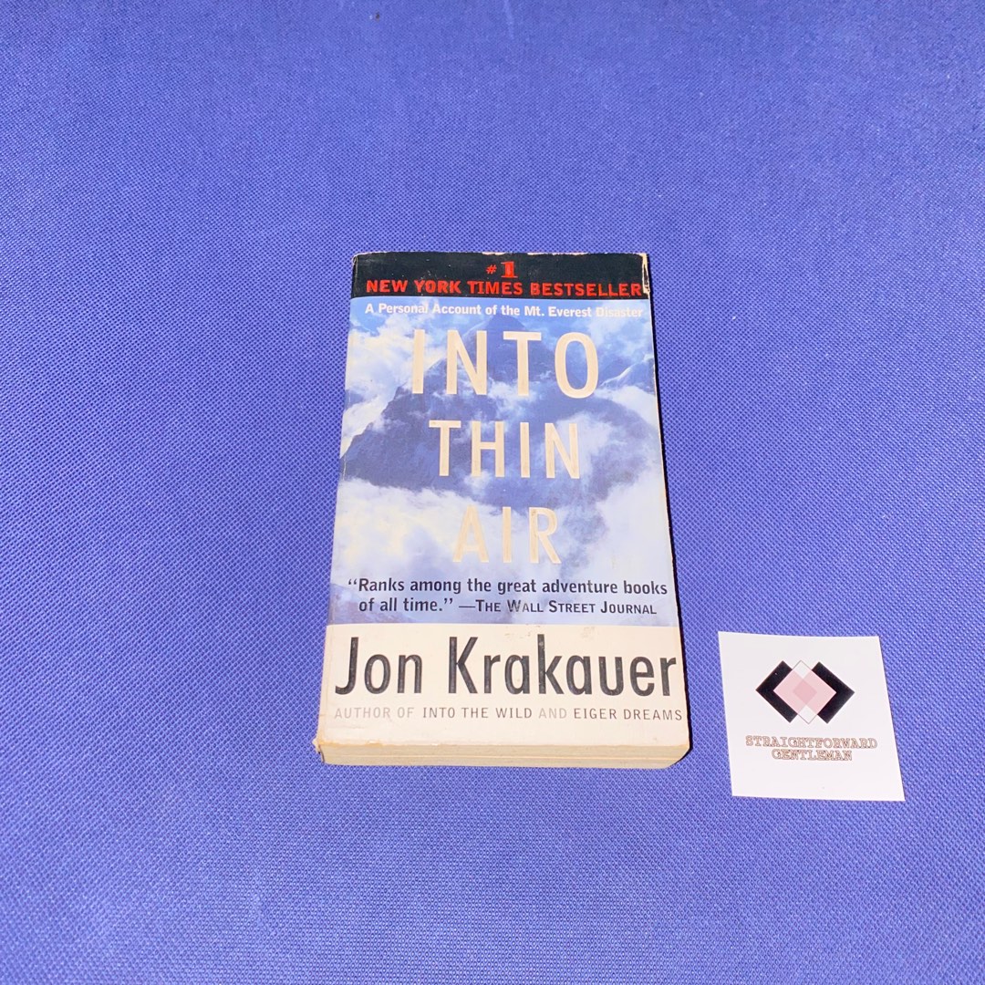 Into Thin Air by Jon Krakauer MMPB 100% Original Copy on Carousell