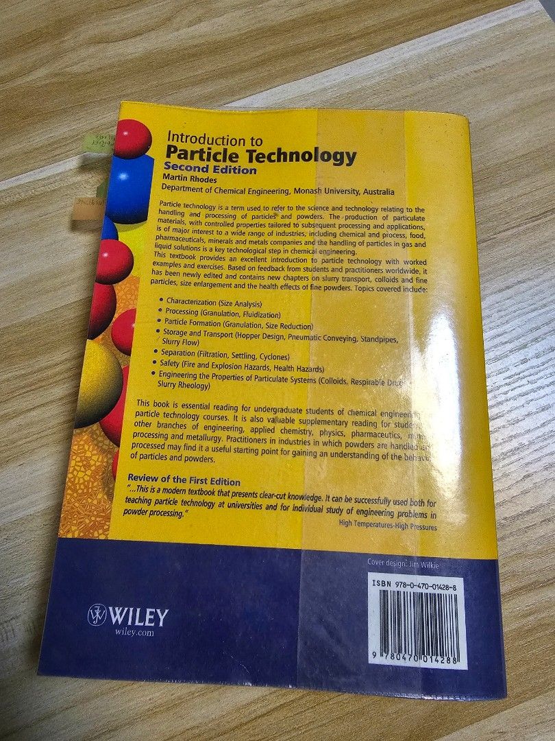 Introduction to Particle Technology Maryin Rhodes 2nd edition, Hobbies ...