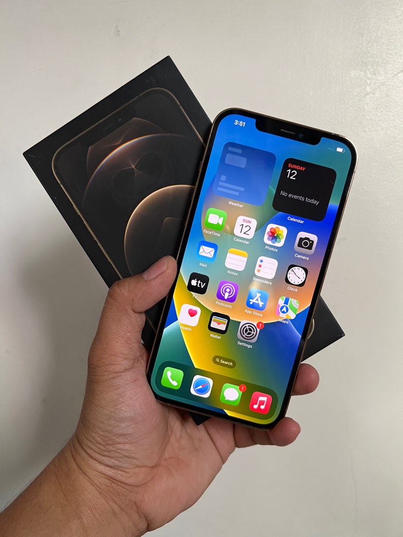 Iphone 12 pro max 128gb globe lock, Mobile Phones & Gadgets, Mobile ...