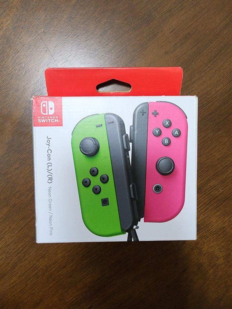 Joy-Con Nintendo Switch Original (green/pink), Video Gaming, Gaming ...