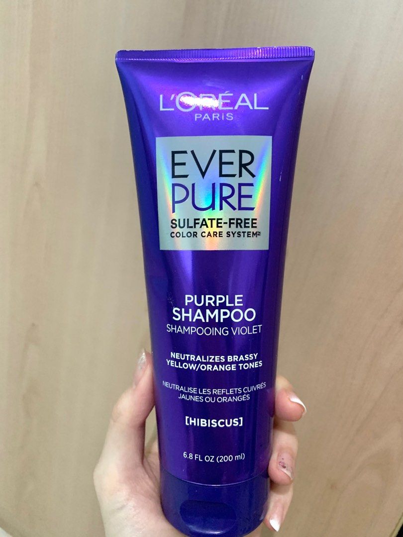 L'Oreal EverPure Purple Shampoo, Beauty & Personal Care, Hair on Carousell