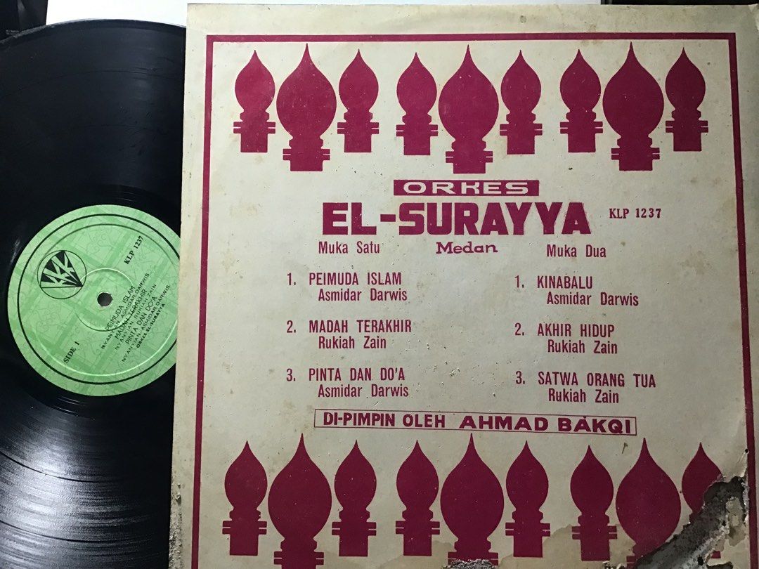 LP Orkes El Suraya Medan OOP MALAY VINYL RECORD Anubis Piring Hitam Melayu, Hobbies & Toys ...