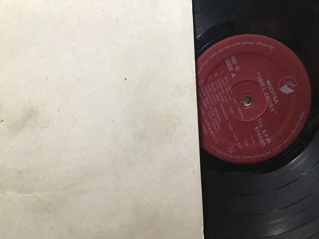 LP Wicitra - Mira Edora OOP MALAY VINYL RECORD Anubis Piring Hitam ...
