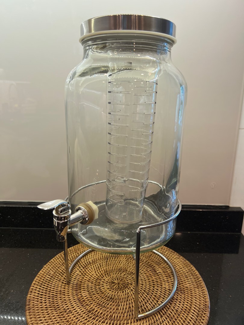 Maison Jar with Tap/Stand/Filter - Water/Fruit Juice 6L Dispenser ...