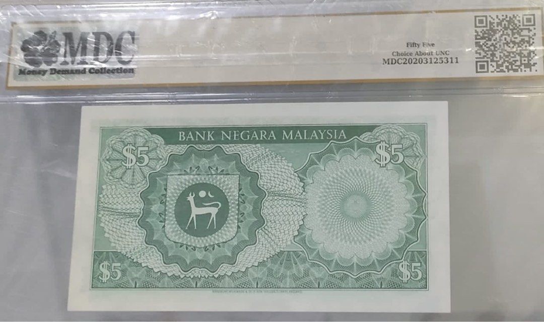 Malaysia lima ringgit with MDC 55 alignment numbers, Hobbies & Toys, Collectibles & Memorabilia ...