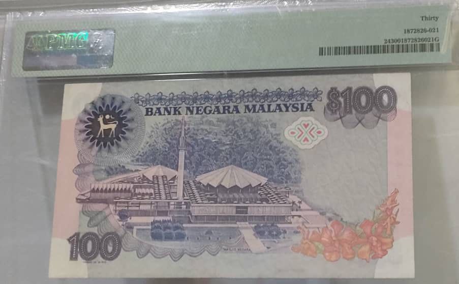 Malaysia seratus ringgit with PMG 30 ZA, Hobbies & Toys, Collectibles ...