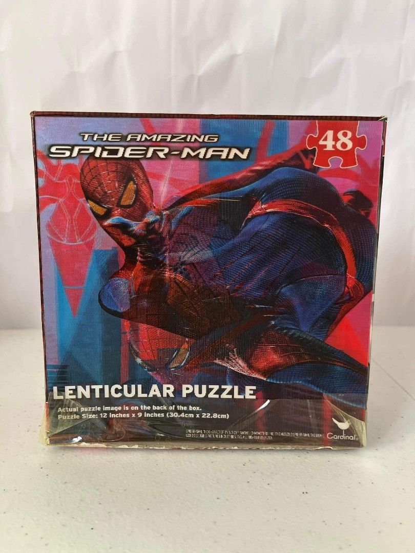 MARVEL SPIDERMAN FLOOR AND LENTICULAR PUZZLE on Carousell
