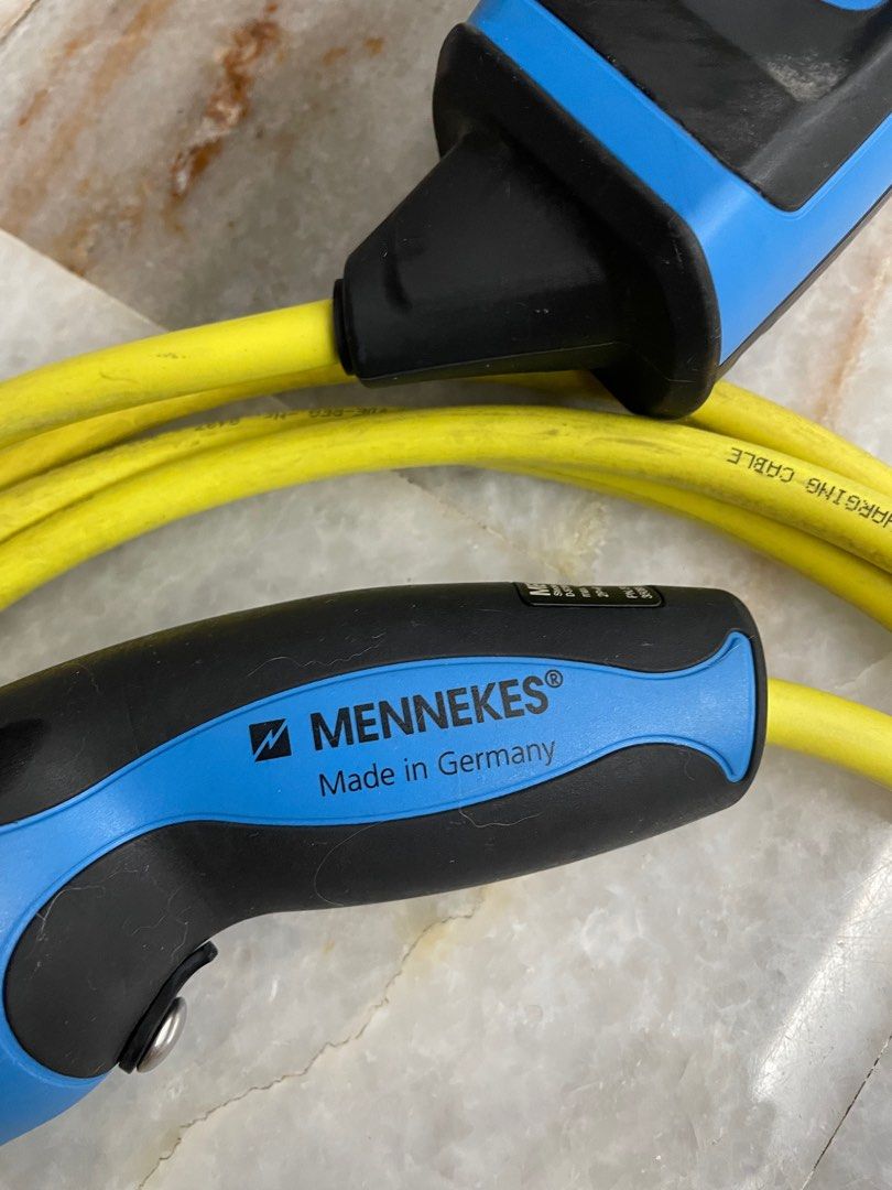 Mennekes 3 Pin EV Charging Cable (Original), Auto Accessories on Carousell