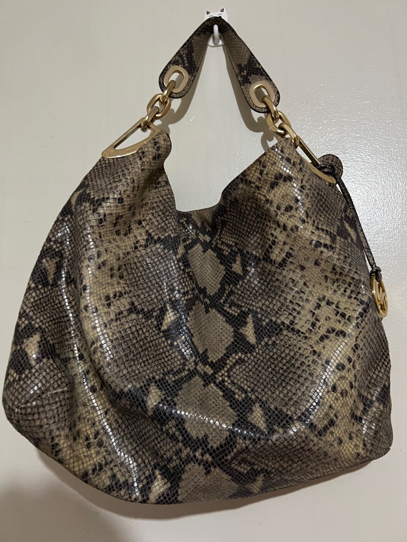 Michael Kors Snake Skin Bag, Women's Fashion, Bags & Wallets, Shoulder ...