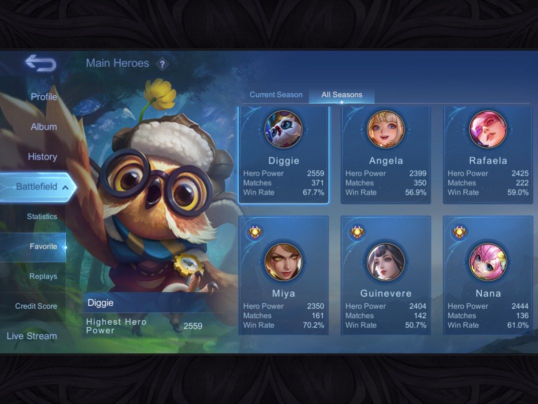 Mlbb support main, Video Gaming, Video Games, Others on Carousell