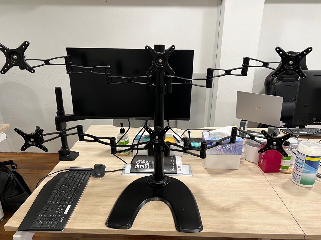 Multiple screen monitor stand (6 screens), Computers & Tech, Parts ...