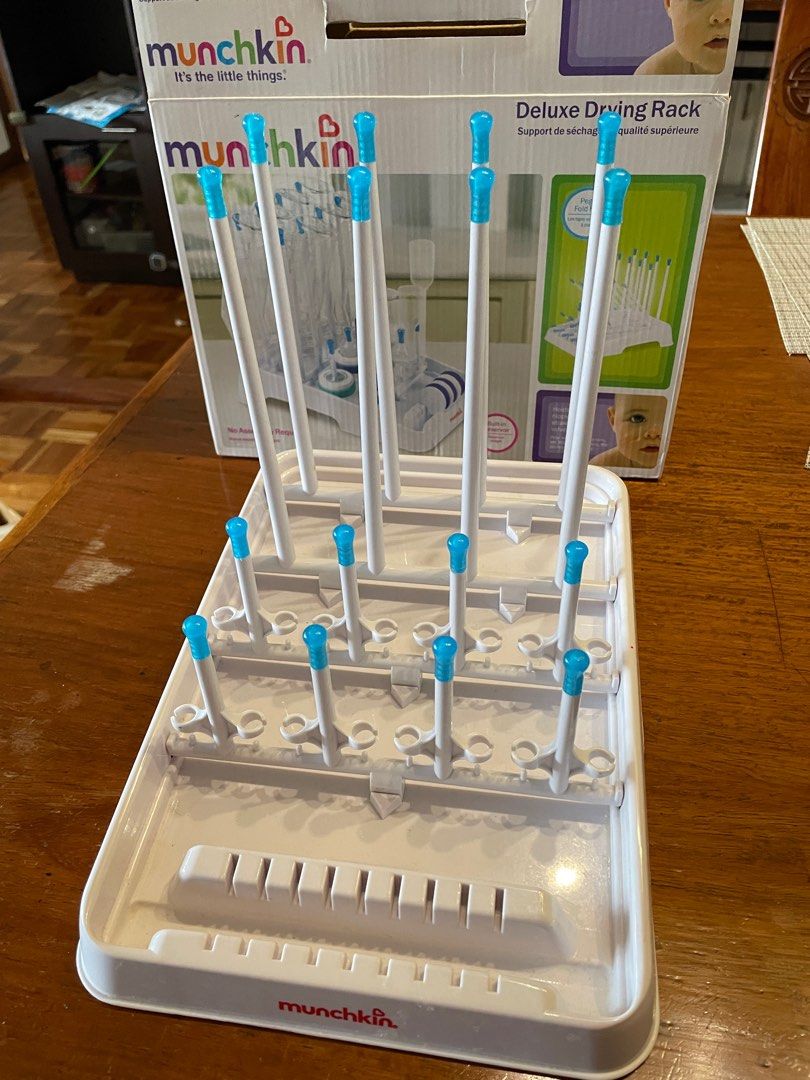 Munchkin Deluxe Folding Drying Rack, Babies & Kids, Nursing & Feeding ...