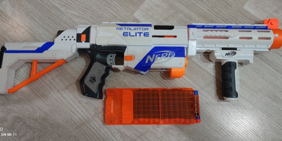 Nerf Gun (Retaliator Elite), Hobbies & Toys, Toys & Games on Carousell