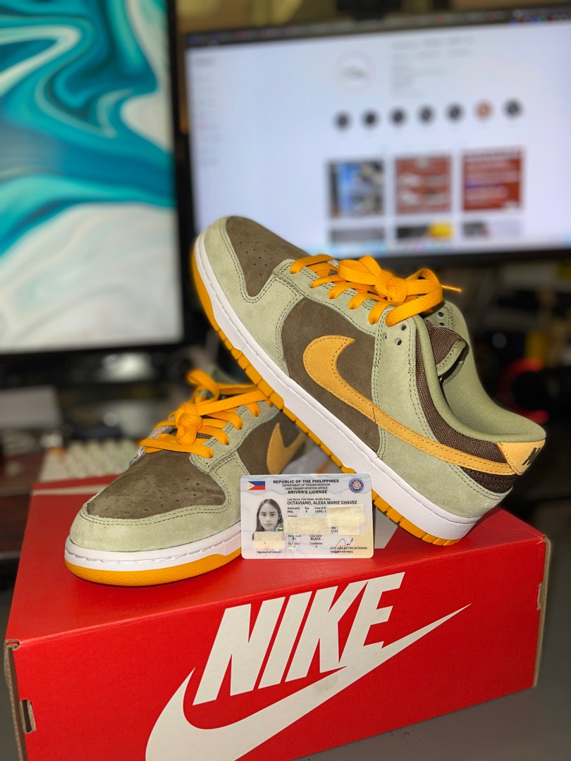 Nike Dunk Low Dusty Olive, Men's Fashion, Footwear, Sneakers on Carousell