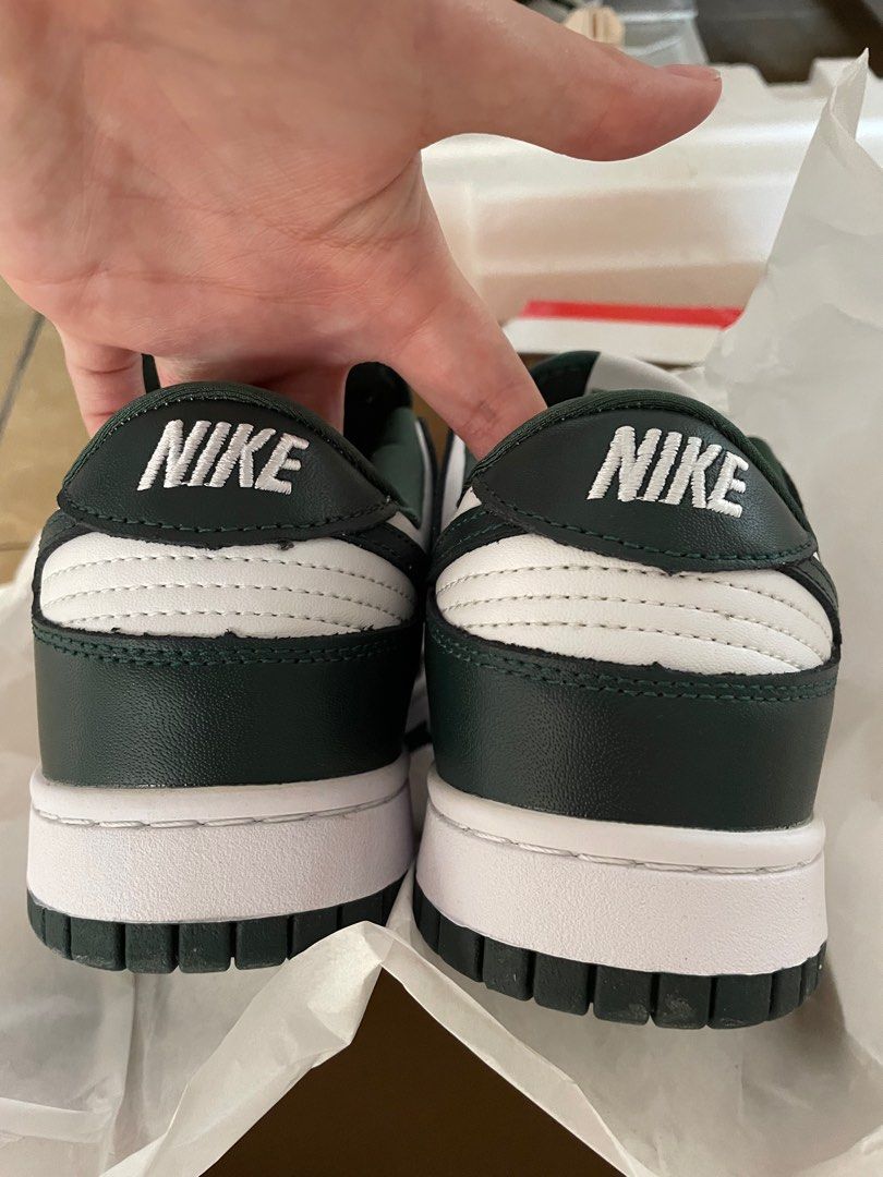 Nike Spartan Forest Green Low Dunks, Women's Fashion, Footwear ...