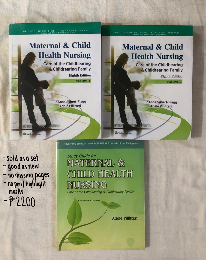 Nursing set book - Maternal & Child Health Nursing, Hobbies & Toys ...