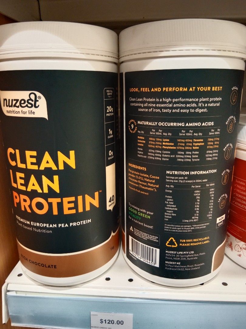 Nuzest Clean Lean Protein Chocolate, Health & Nutrition, Health ...