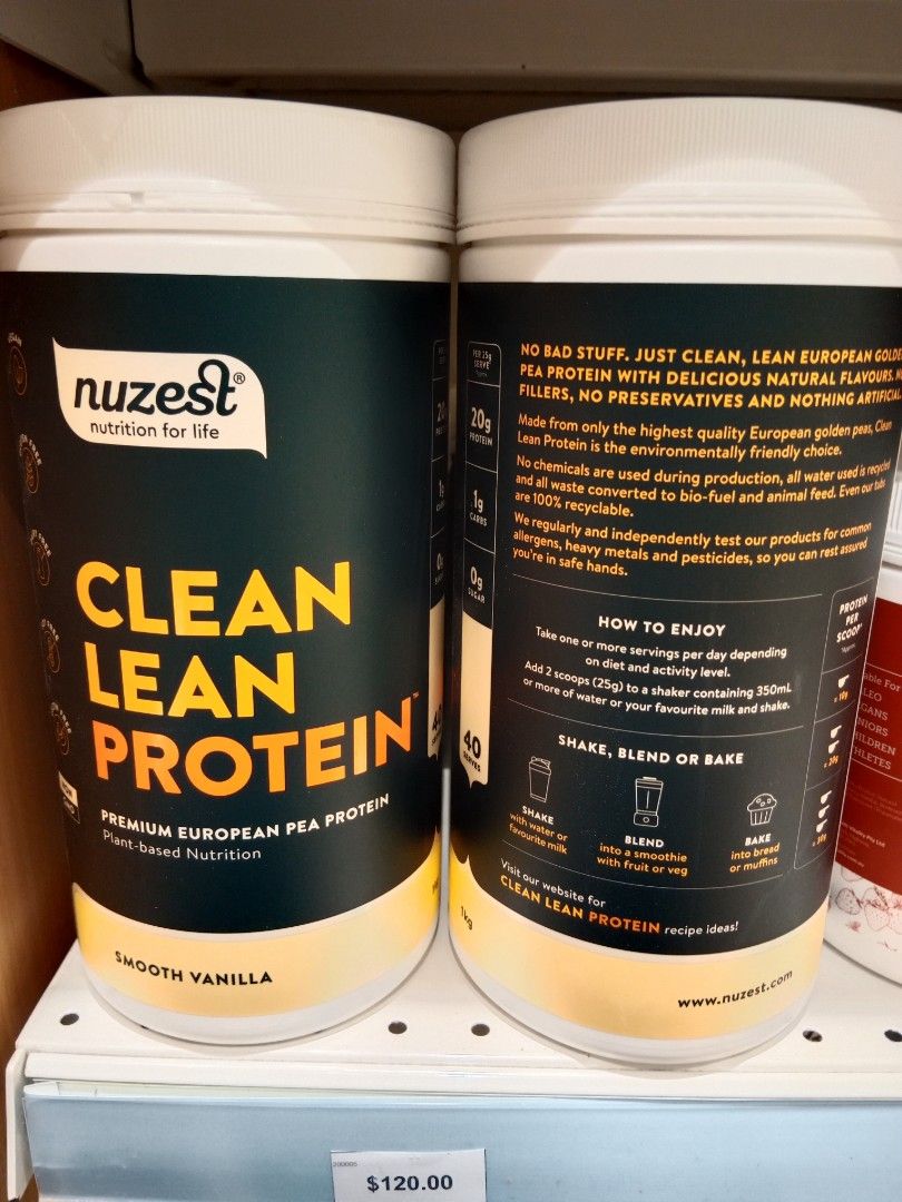 Nuzest Clean Lean Protein Vanila, Health & Nutrition, Health ...
