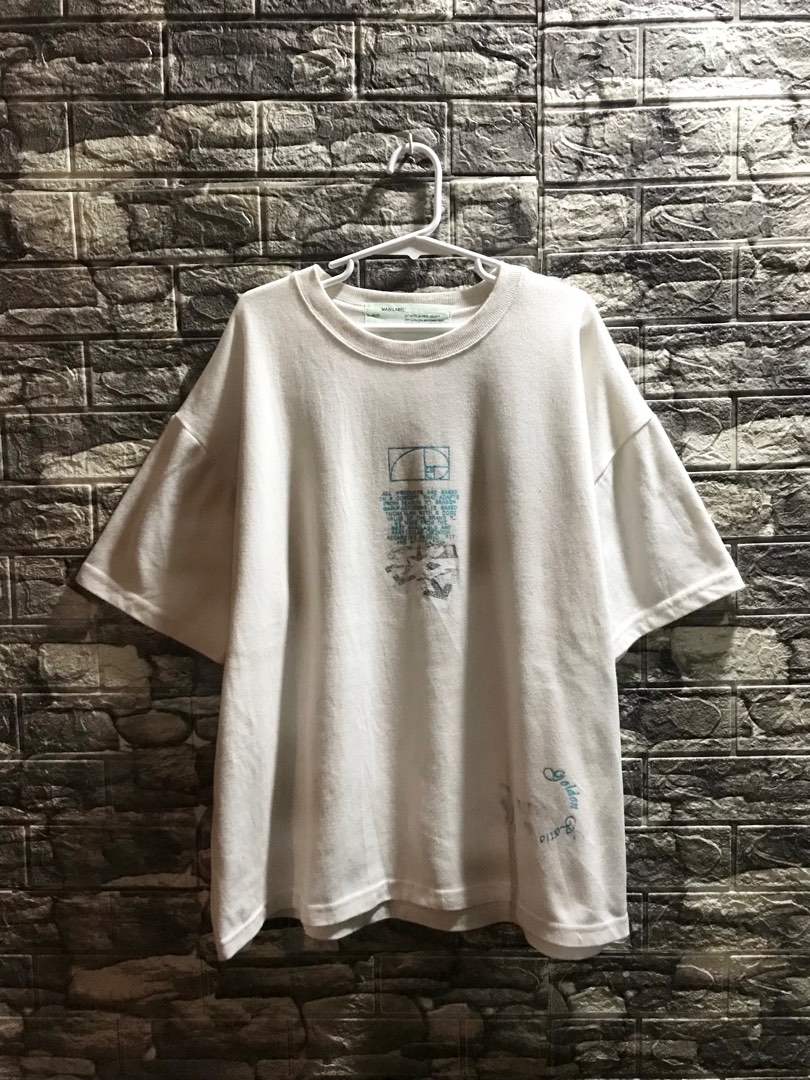 Off-White Golden Ratio, Men's Fashion, Tops & Sets, Tshirts & Polo ...